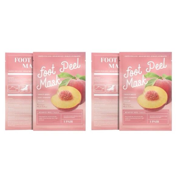 Unbranded | Bath & Body | Foot Peel Mask 2 Pair Peach Extract Restores ...